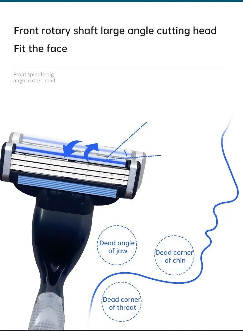 New Imported Razor Manual Razor Original 3-Layer Blade Men's Anti ...