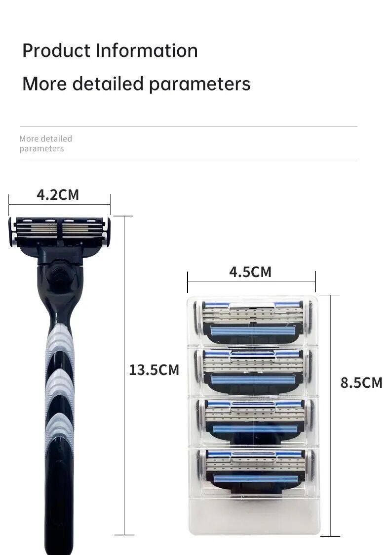 New Imported Razor Manual Razor Original 3-Layer Blade Men's Anti ...