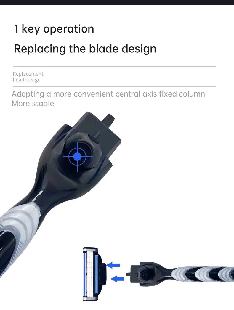 New Imported Razor Manual Razor Original 3-Layer Blade Men's Anti ...