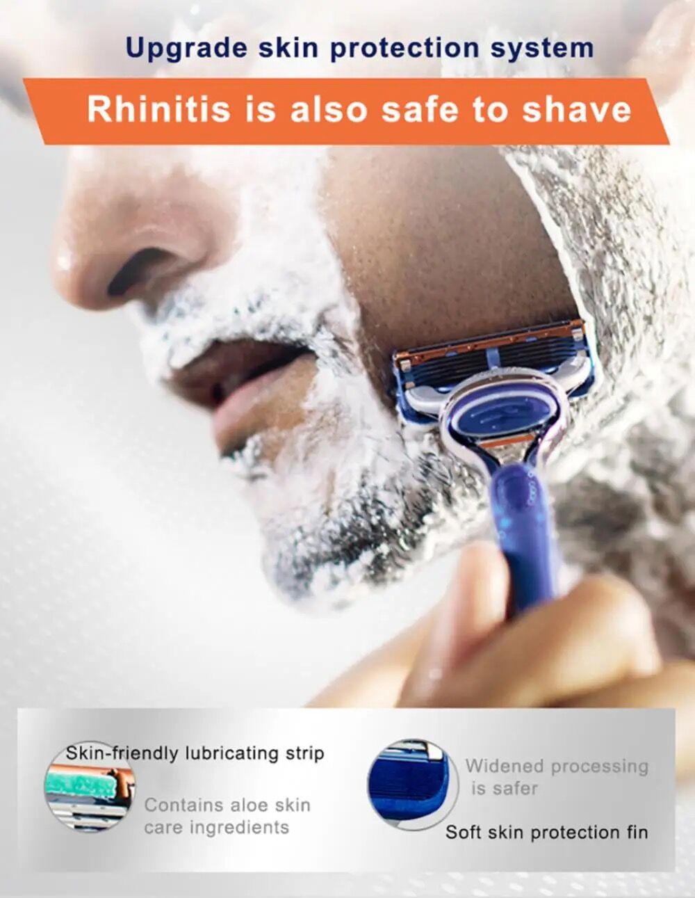 Imported Razor Manual Razor Original Sharp Speed 5-Layer Blade Men's ...