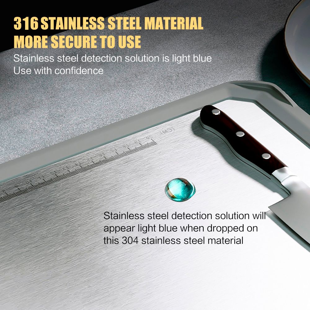 Kitchen 316 stainless steel cutting board double-sided antibacterial ...