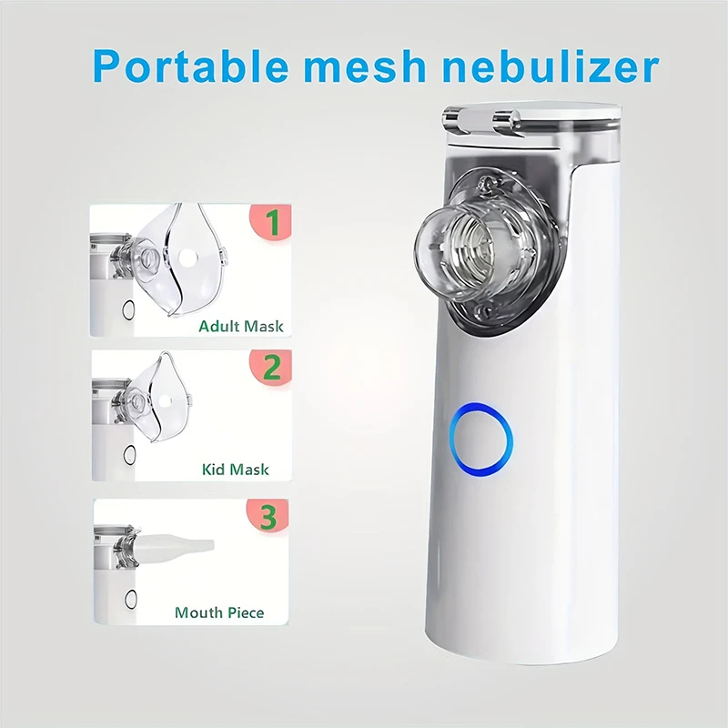 Medical Handheld Portable Nebulizer Inhalator Adult Kids Mini Silent ...