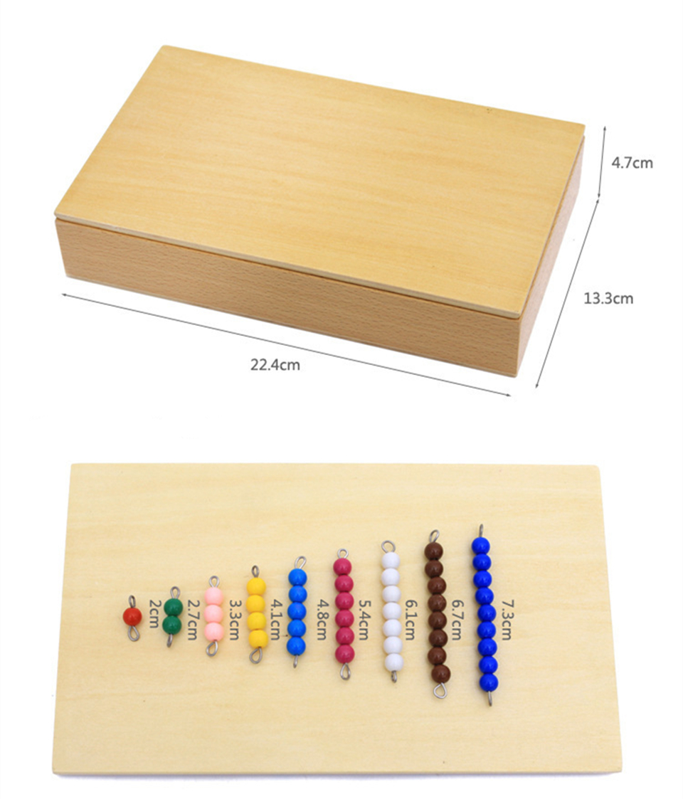 Treeyear Montessori Checker Board Beads Kids Toys Montessori Materials ...