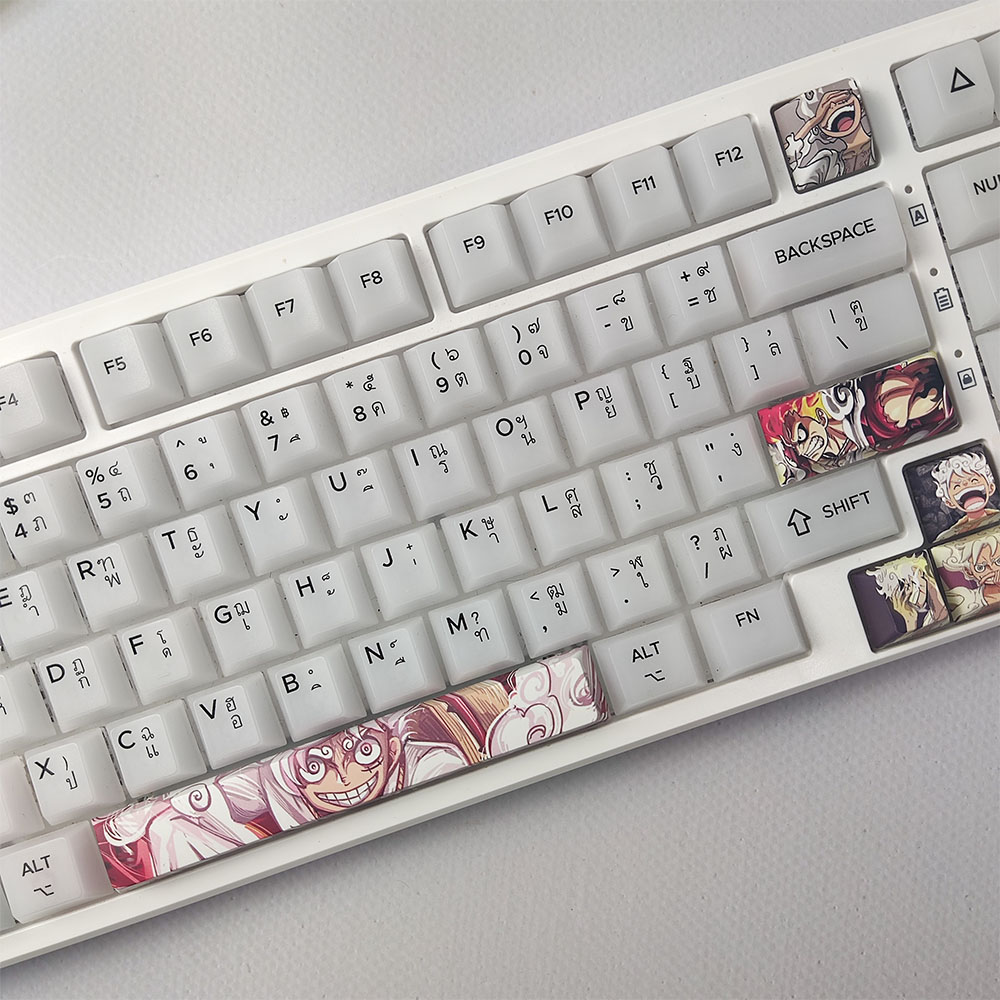 7/8pcs Genshin Impact Furina Wanderer Keycaps Cherry Profile PBT Dye ...