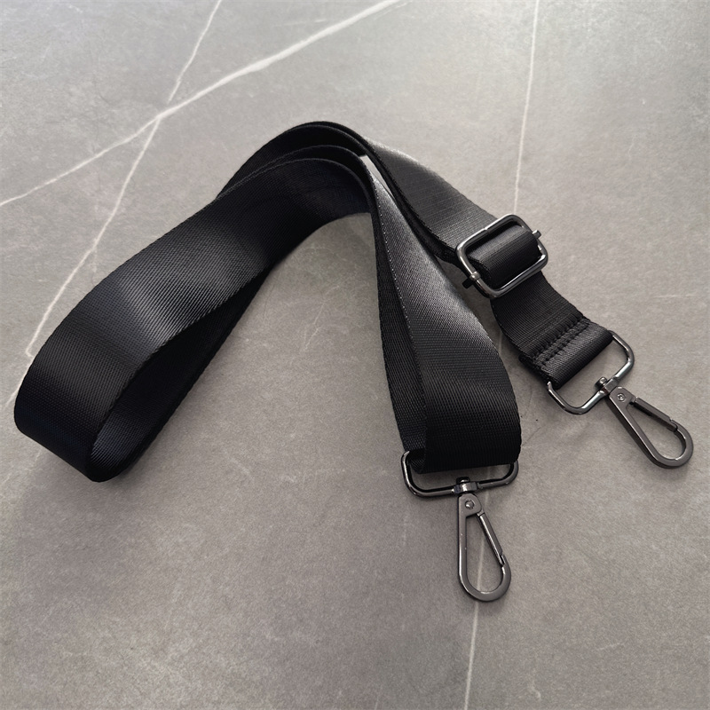 Bag strap one-shoulder crossbody shoulder strap thickened nylon solid ...