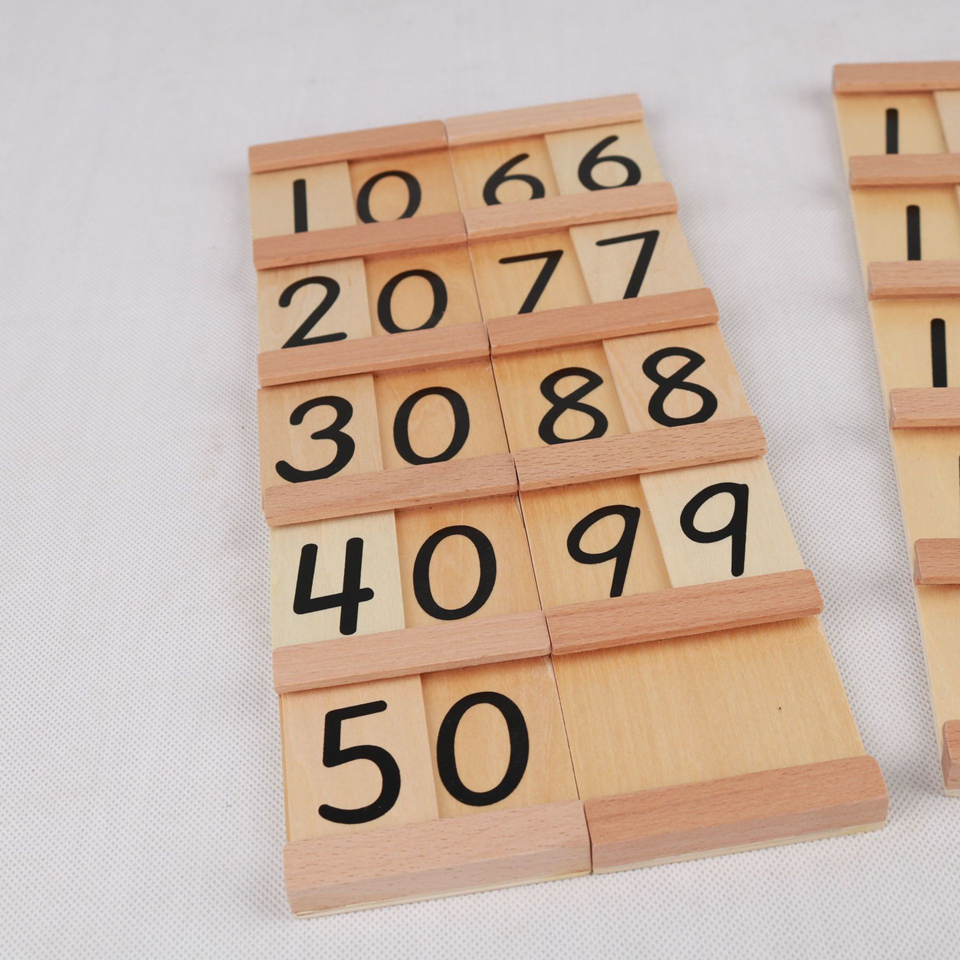 Montessori Math Material Teen & Ten Boards Educational Toy for Age 3-6 ...