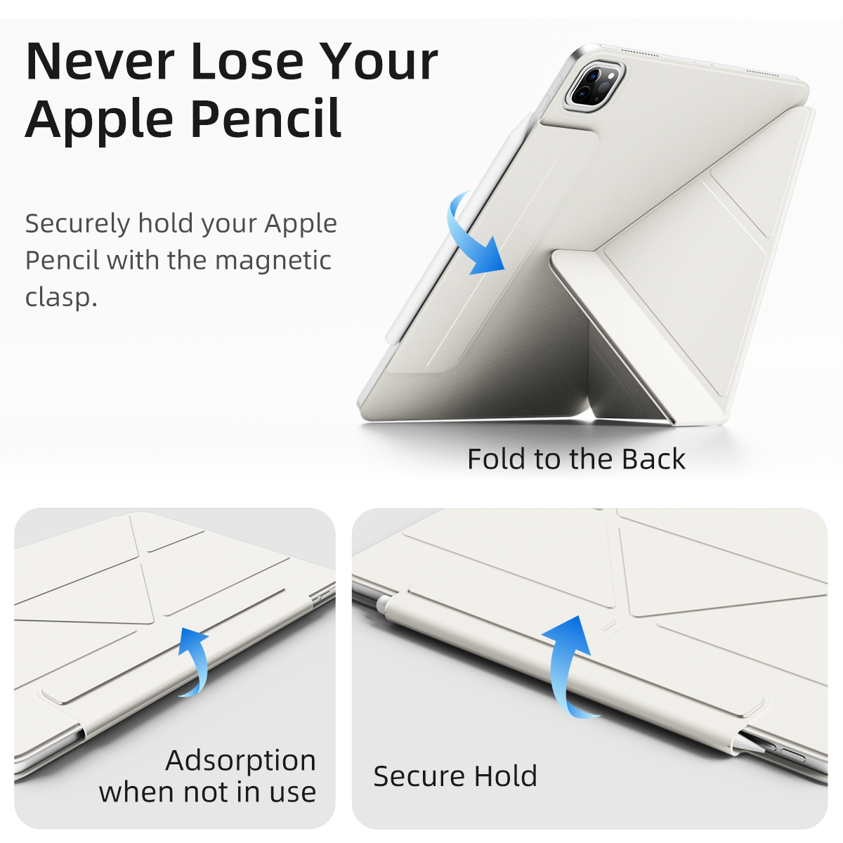 KENKE ipad case Y-fold multifunctional Magnetic Smart Case for ipad ...