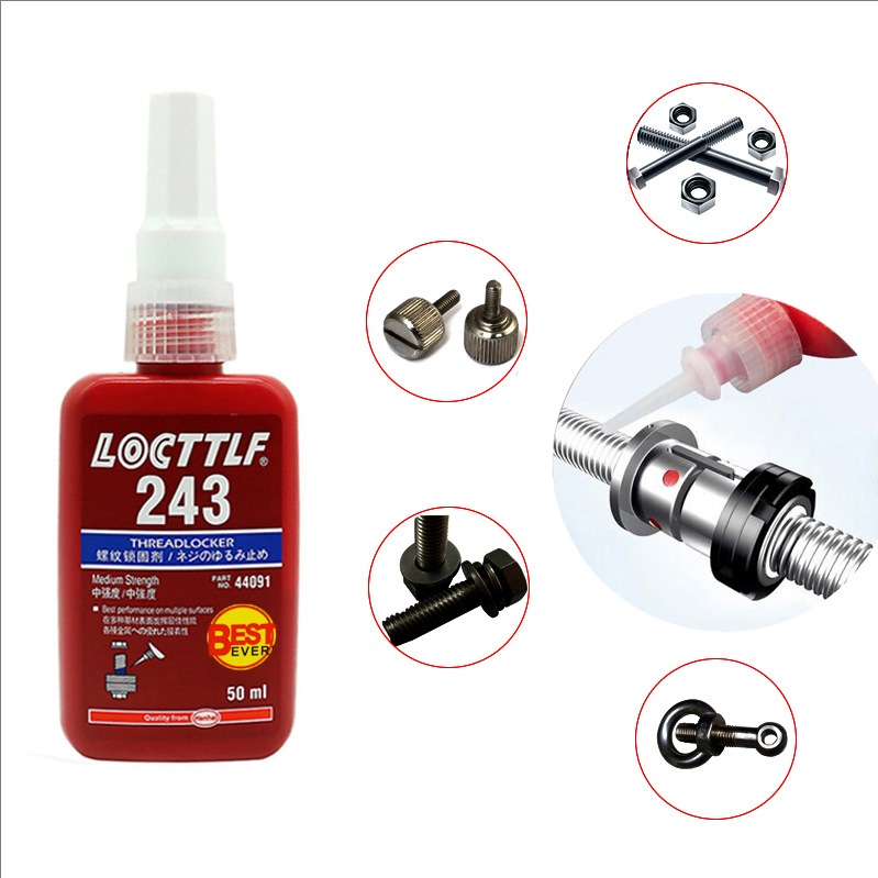 50ml LOCTTLE thread locker 50ml 243 263 272 screw metal thread locker ...