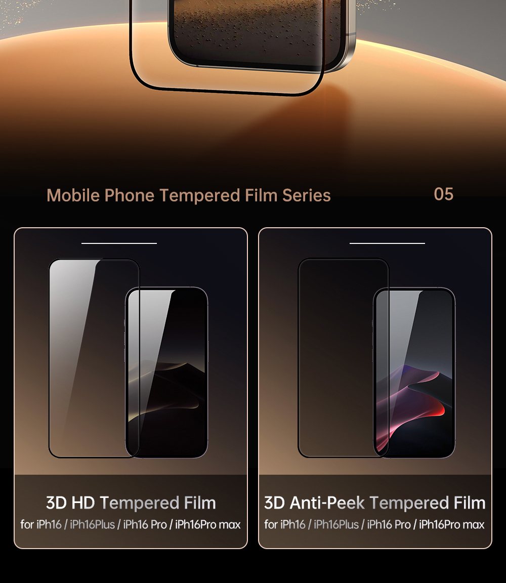 Awei Anti-Spy Privacy Tempered Glass Screen Protector For iPhone 16 Plus/Pro/Pro Max | Shopee ...