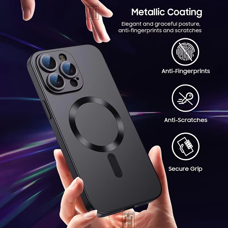 Luxury Straight Liquid Magnetic Shell for iPhone16 Pro Max 15 14 13 12 ...