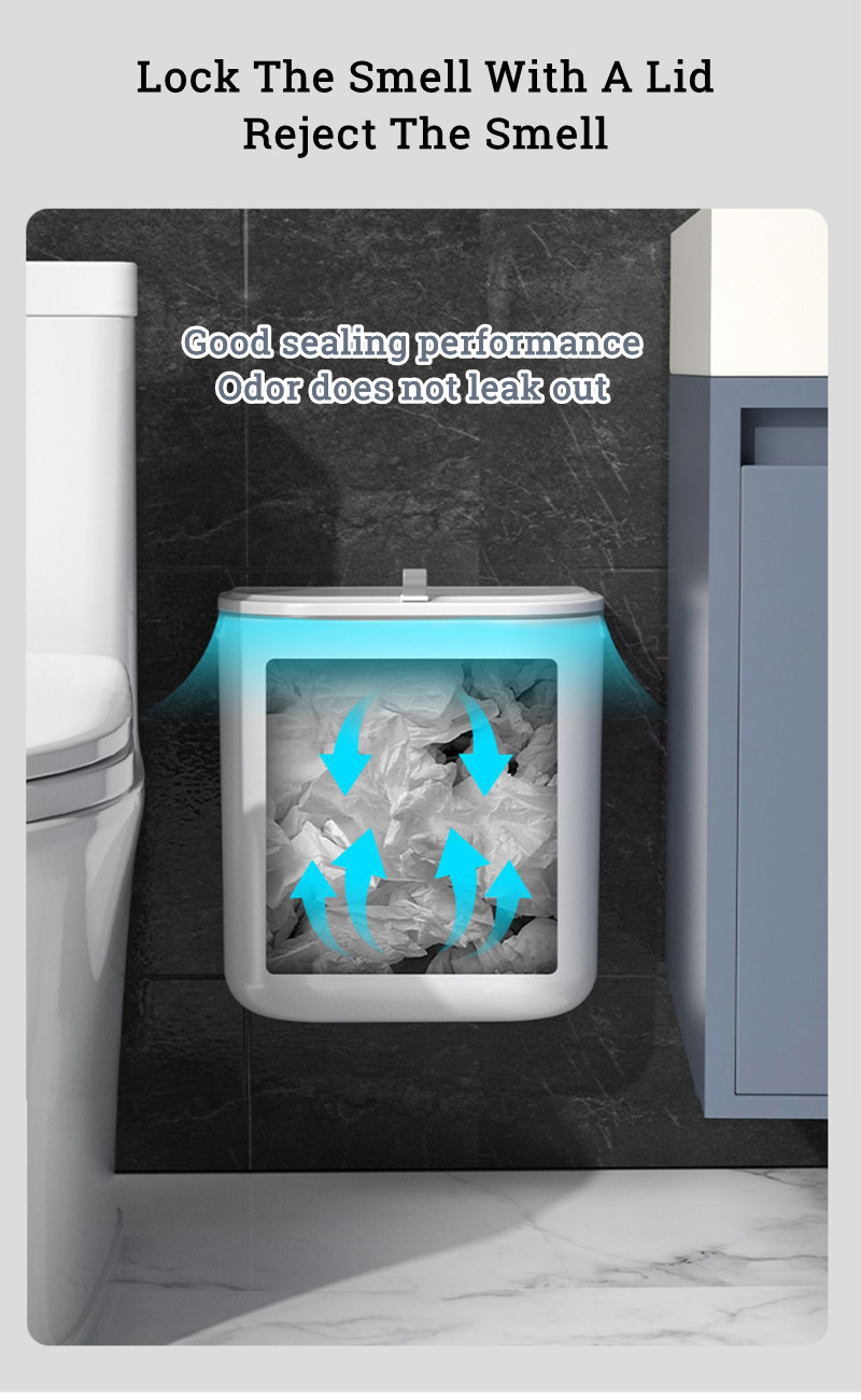 【EVA】Toilet bin dustbin Bathroom dustbin 浴室壁挂垃圾桶 hanging tong sampah ...