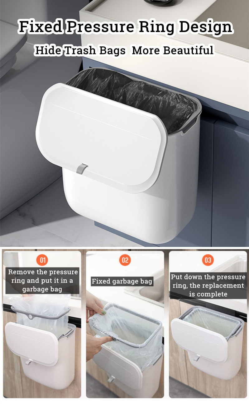 【EVA】Toilet bin dustbin Bathroom dustbin 浴室壁挂垃圾桶 hanging tong sampah ...