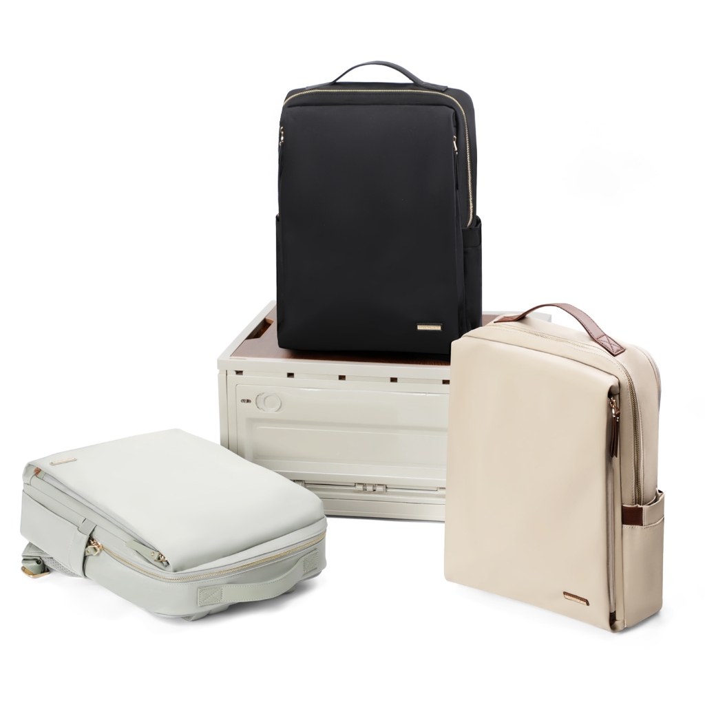 FULL DESIGN Hillary Large-Capacity Waterproof Laptop Backpack | Shopee ...