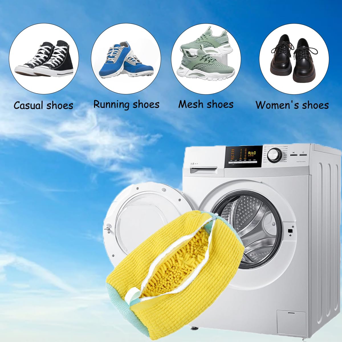 1/2pcs Shoe Washing Bag for Washing Machine Laundry Shoe Bag For Washer ...
