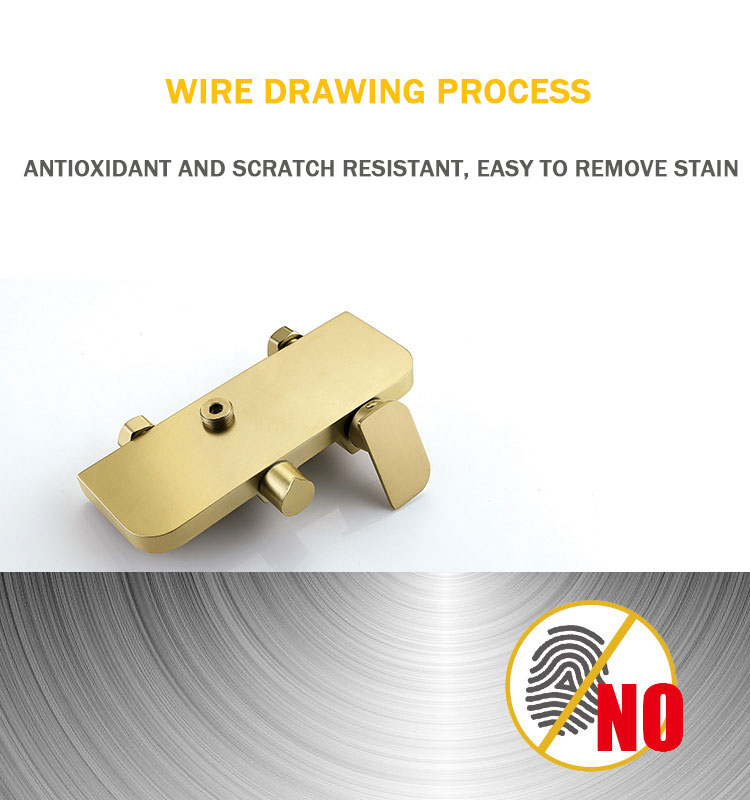 Wanbo Sanitary Ware Shower Shower Set 304 Stainless Steel Brushed Gold ...