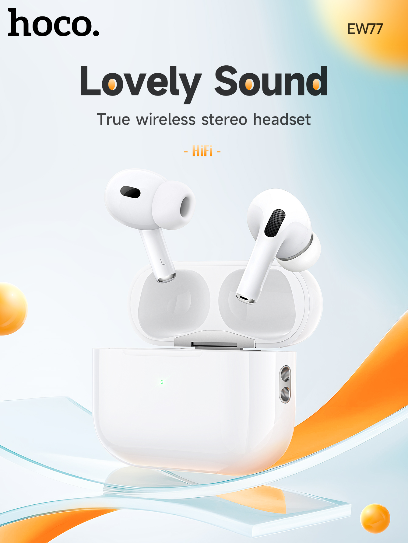 HOCO EW77 TWS True Wireless Headset Bluetooth Earphone Bluetooth5.4 ...