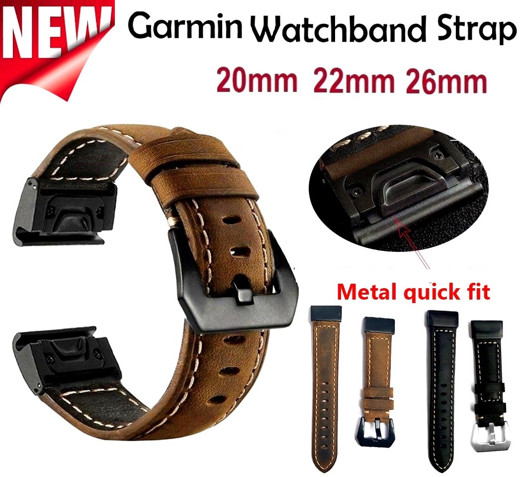 New Genuine Leather Strap For Garmin fenix 8 Strap Garmin Fenix 7 ...