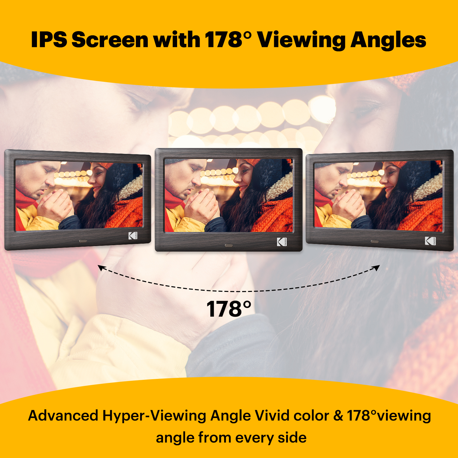 Kodak 708C 7-inch Digital Photo Frame 1024*600 HD Screen, Remote ...