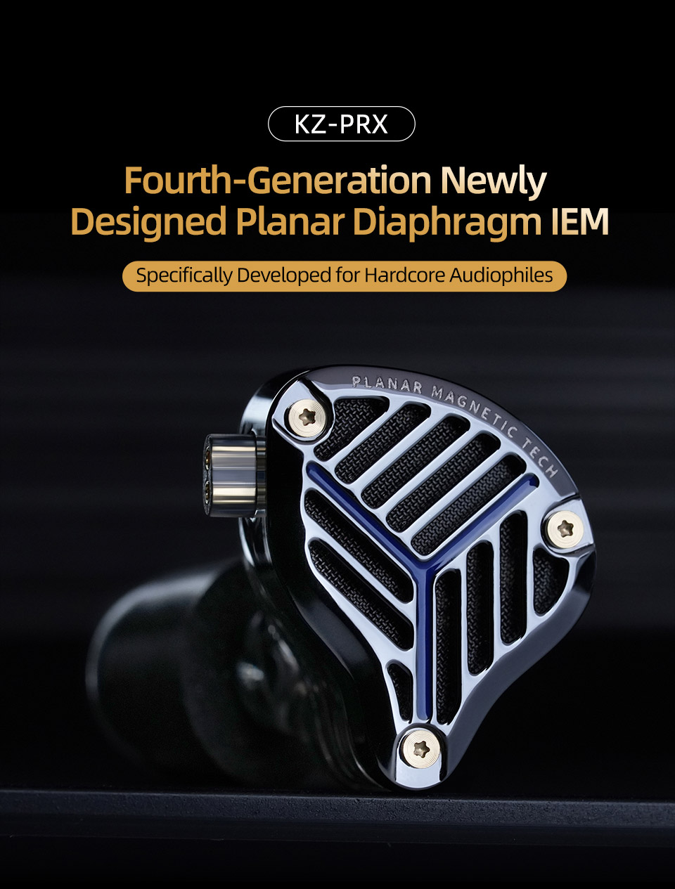 KZ PRX Wired Earphones Planar Driver HiFi Bass Monitor Earbuds In Ear Music Headphones Sports ...