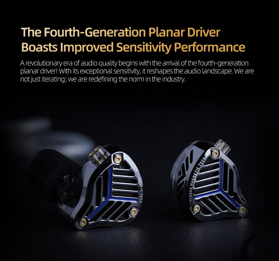 KZ PRX Headphone In Ear Planar Driver Wired Music Earphones HiFi Bass ...