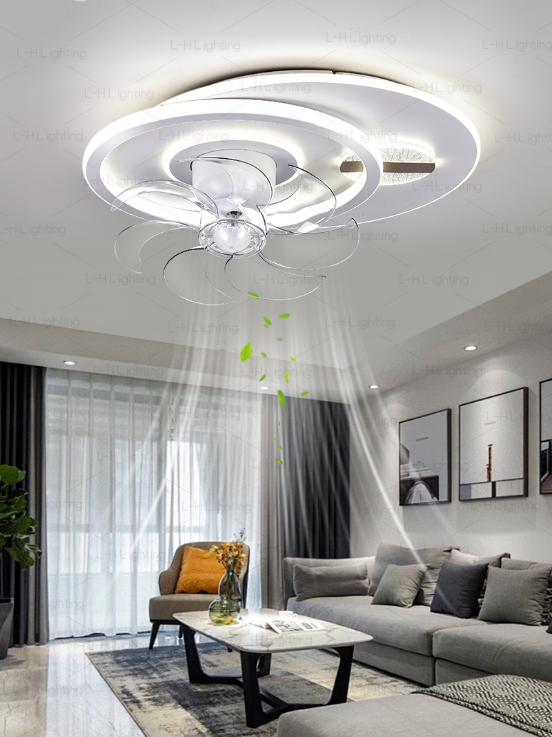 Luxury bedroom fan light modern simplicity restaurant pendant light ...