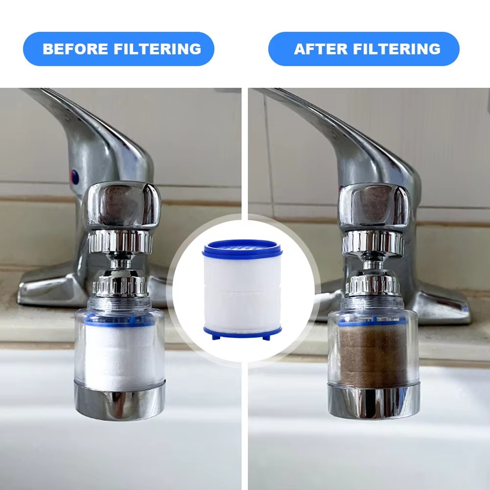 360 Degree Rotating Splash Filters Faucet Adapter Faucet Water Clean ...