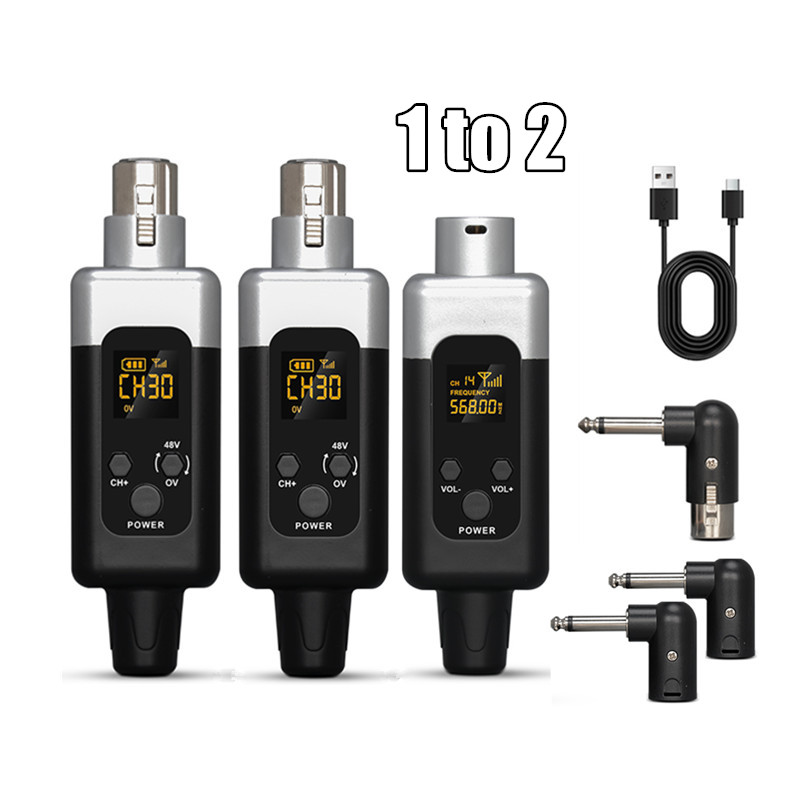 2.4Ghz Wireless Microphone System Transmitter Receiver 0/48V for ...