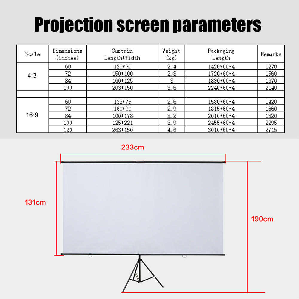 KONKA Projector Accessories Ultra HD Projector Screen bracket screen ...