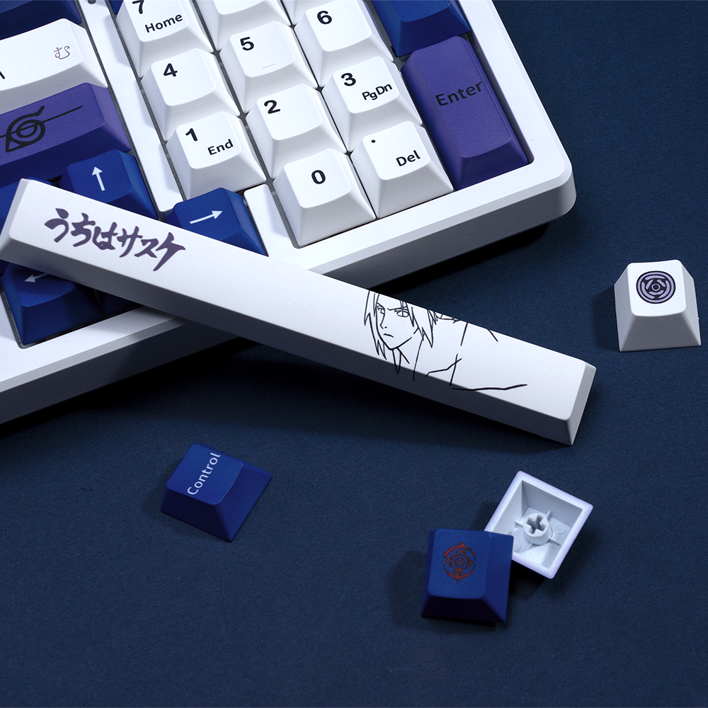 XVX LIQUID NARUTO SASUKE Cherry Profile Dye-Sub PBT keypcas Full Set ...