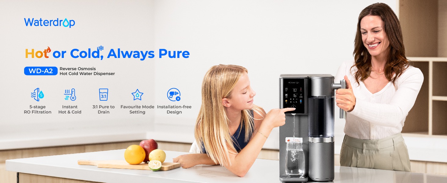 Waterdrop 6 Temperature Hot and Cold Water Filter System NSF certified ...
