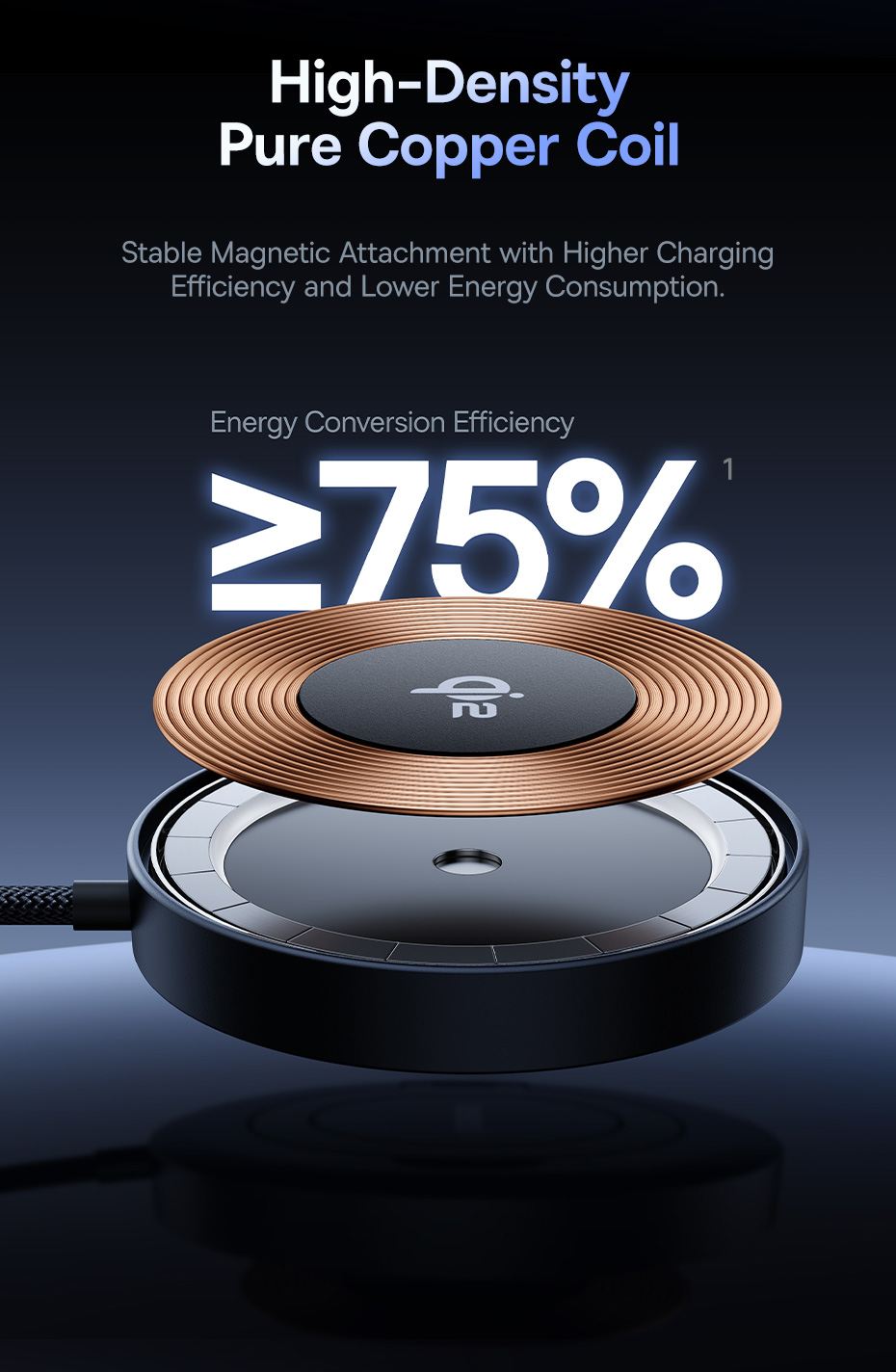 Baseus 15W Magnetic Wireless Charger Qi2 Certified Fast Charging Built ...