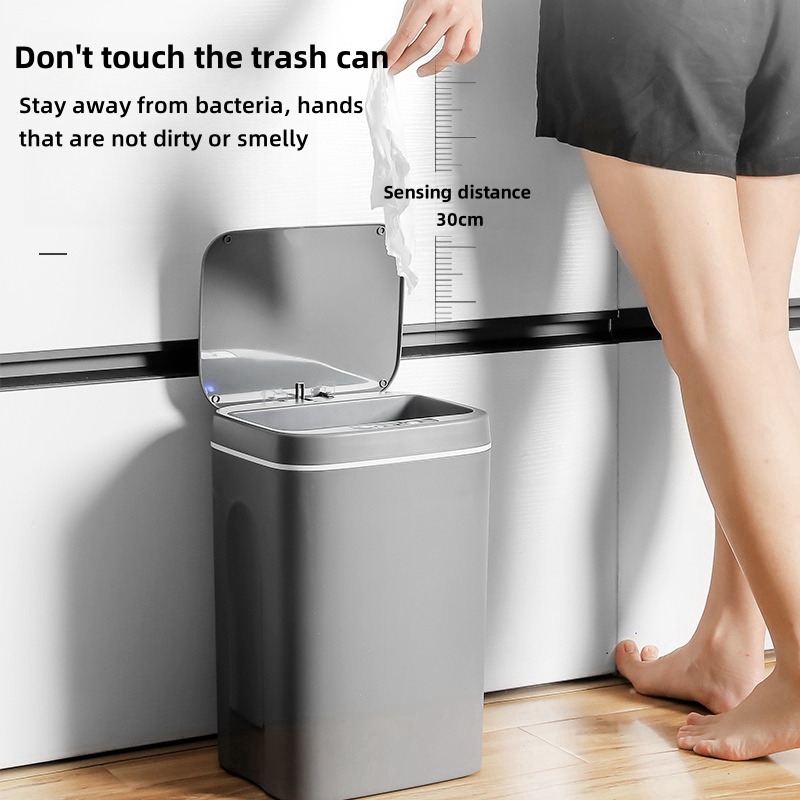 【SG READY STOCK】12L/14L/16L Automatic Sensor Trash Can/Bin Smart ...