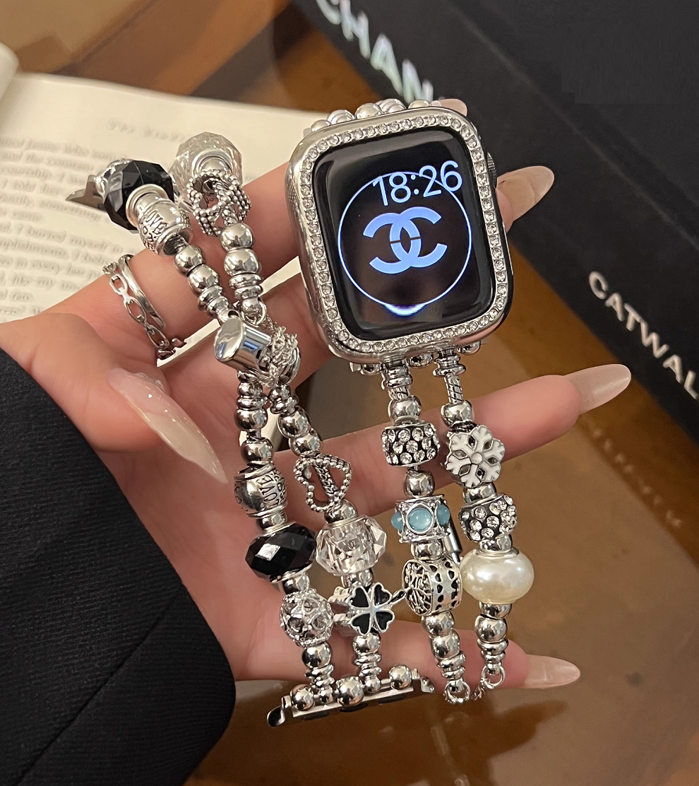 Luxury Jewelry DIY Gem Agate Pandora I Watch Strap Style Manual Band ...