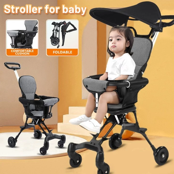 （2025 new model）Folding baby stroller two-way stable soft seat stroller ...