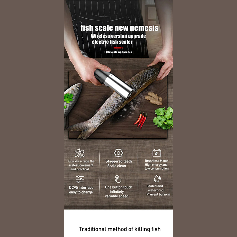 Electric Fish Scaler Powerful Cordless Fish Scaler Cordless Scale ...