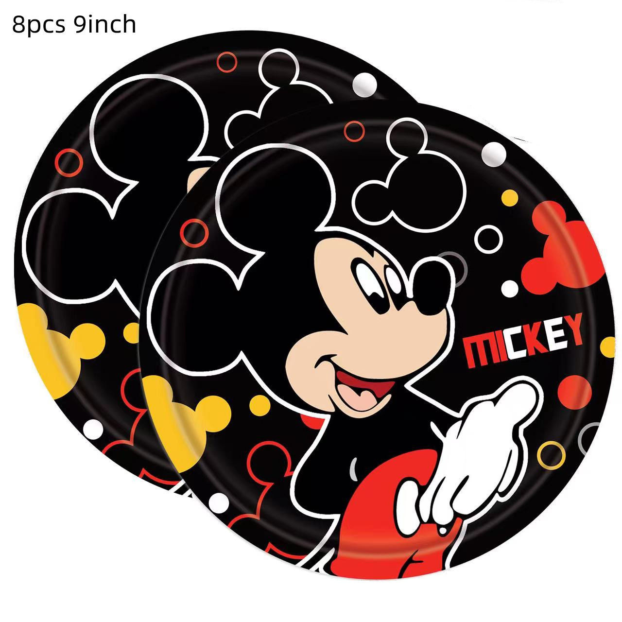 Mickey Mouse Birthday Party Supplies Disposable Tableware Paper Plate ...