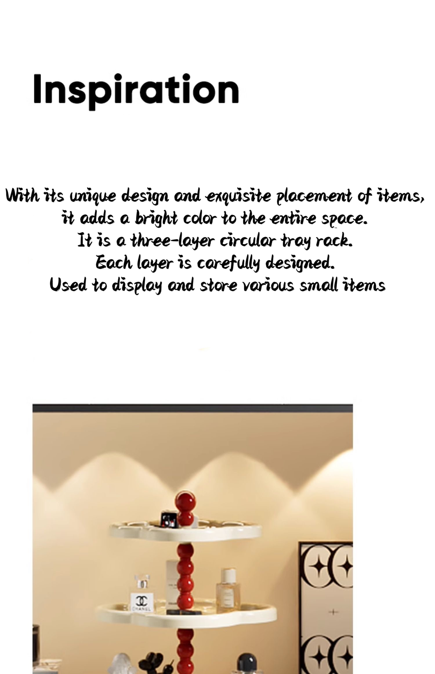 French Retro Tray 2/3 Layer Entrance key Storage Ornament Entry Tray ...