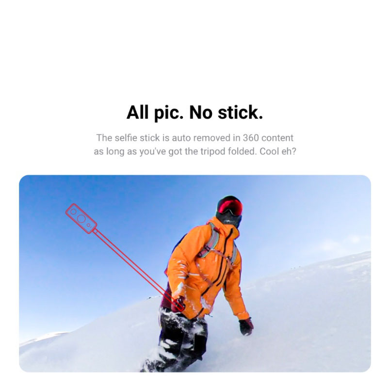 【STOCK】Original Insta360 2 In 1 Invisible Selfie Stick/Tripod For GO ...