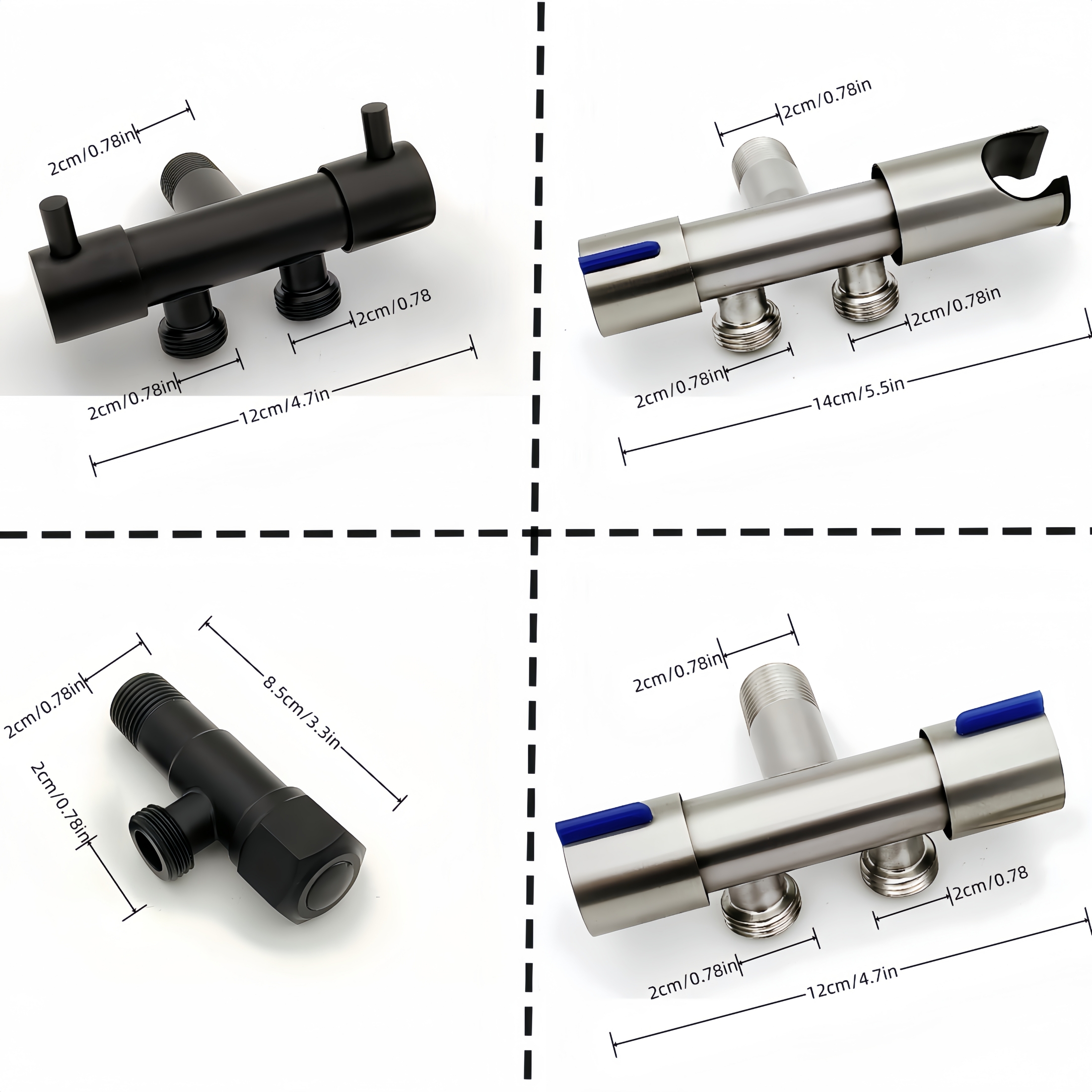 bathroom faucet bidet tap two-way faucet 2 way faucet shower valveOne ...