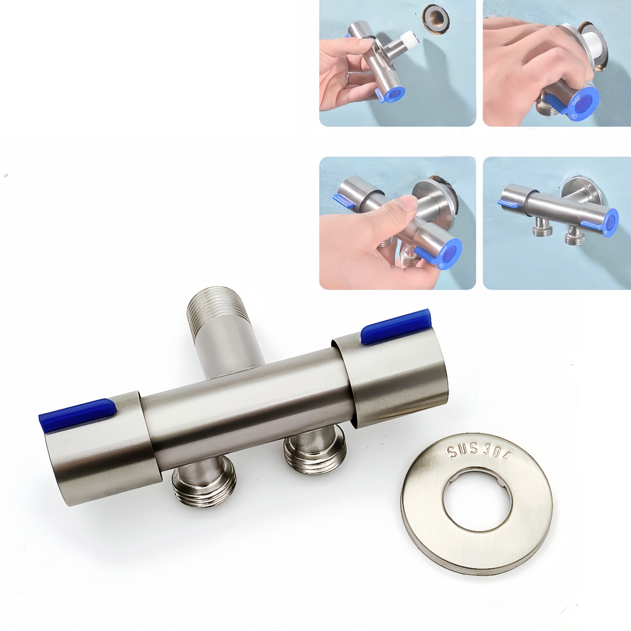 bathroom faucet bidet tap two-way faucet 2 way faucet shower valveOne ...