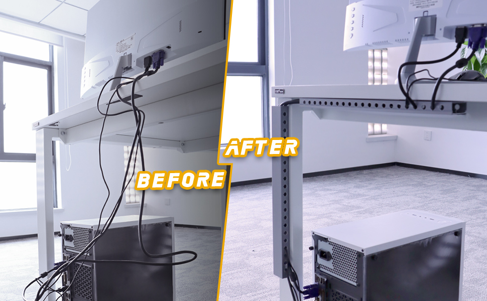 【New Upgrade】Updated Cable Raceway, Open Slot Wire Covers for Cords ...
