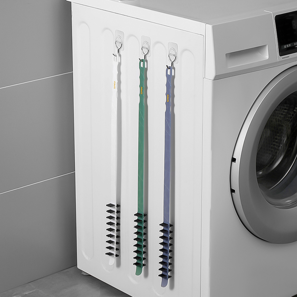 Rolling Washing Machine Cleaning Brush - Long Handle Washer Dryer Scrub ...