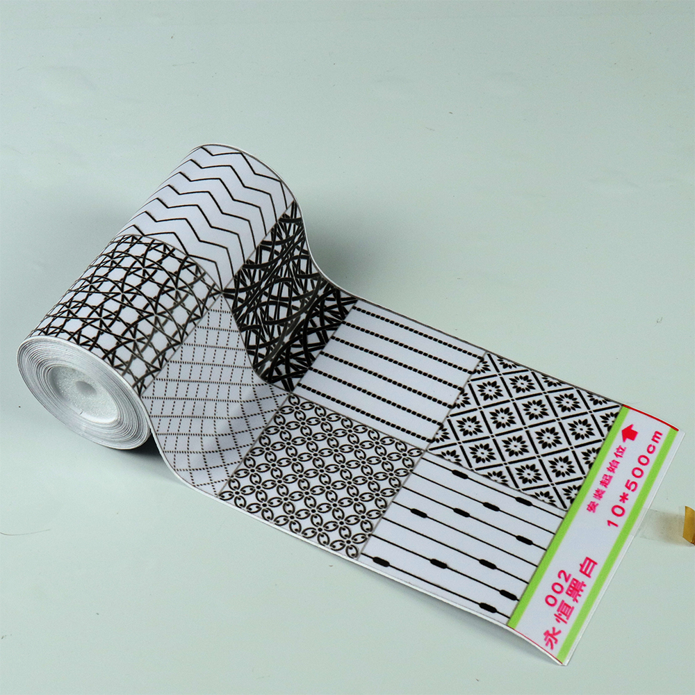10x500cm Border Wallpaper Sticker linean Self Adhesive Wall Skirting ...