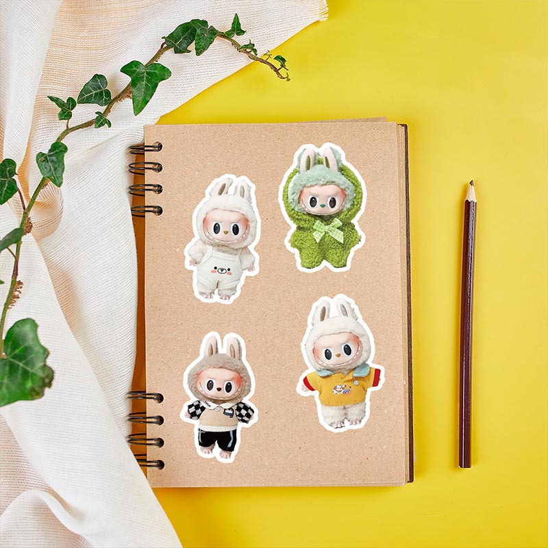 50Pcs Labubu Monster Cartoon Cute Stickers Water Bottle Laptop ...