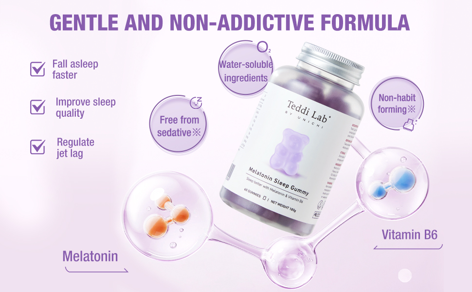 【Unichi】Melatonin Gummy, Scientifically Formulated with 3mg of ...