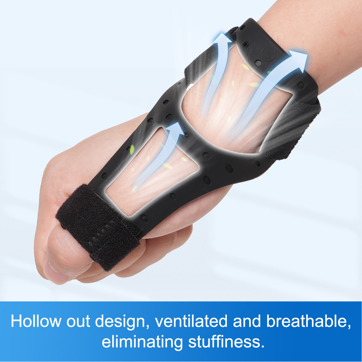 VELPEAU Silicone Thumb Support Brace -Waterproof Semi-rigid Stabilizer ...