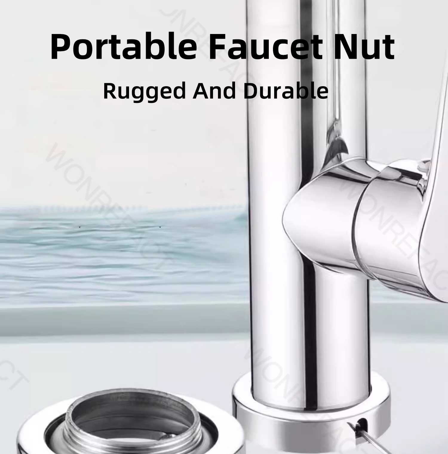Faucet Fixing Tool Anti-loosening Faucet Lock Nut Set Quickly Tighten ...