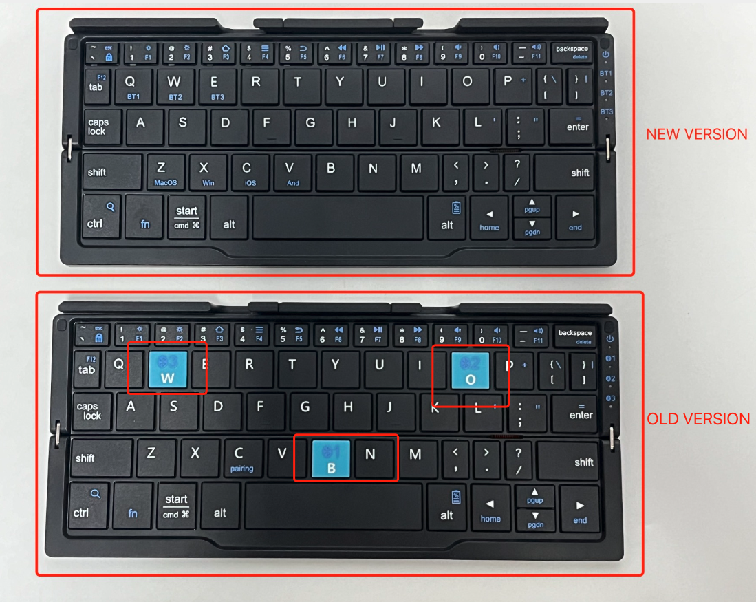 Bow foldable Bluetooth wireless metal Aluminum alloy keyboard and mouse ...