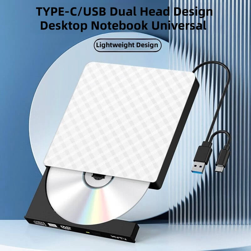 Portable External DVD/CD RW Drive Burner Writer (USB 3.0 and Type C ...