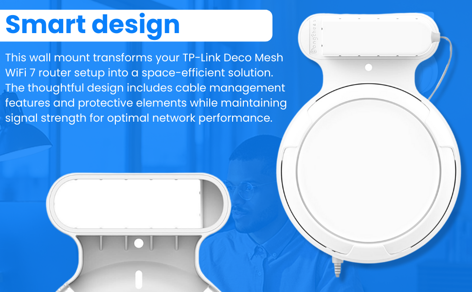 Wall Mount Bracket for TP-Link Deco BE23/BE25/BE3600/BE5000 Mesh WiFi 7 ...